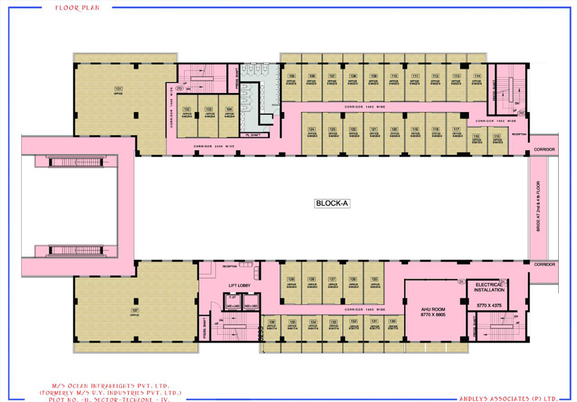 Floor Plan Block A - Noida Commercial