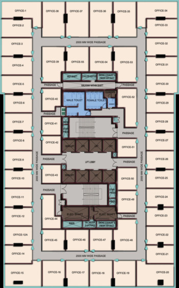 floor plan Supernova Astralis - Noida Commercial