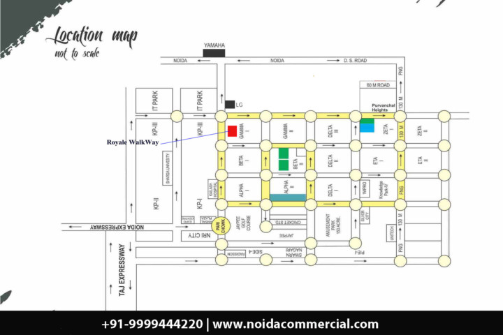 Royal Walkway Greater Noida, 9999444220 Price List, Shops, Floor Plan