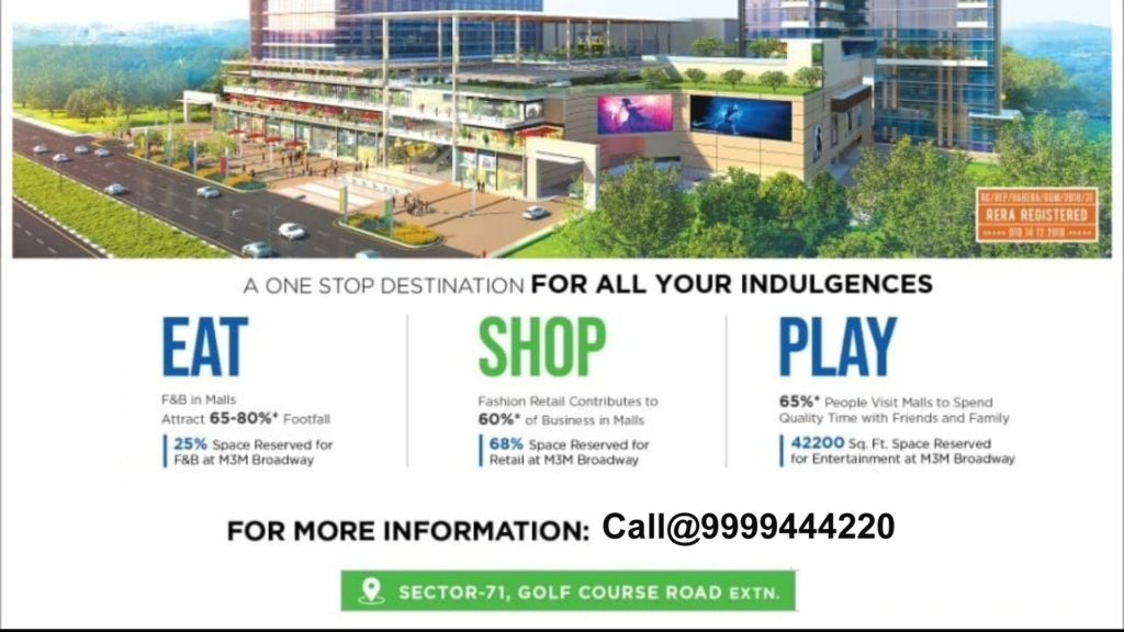 M3m Broadway Sector 71 Gurgaon Office Space - Noida Commercial